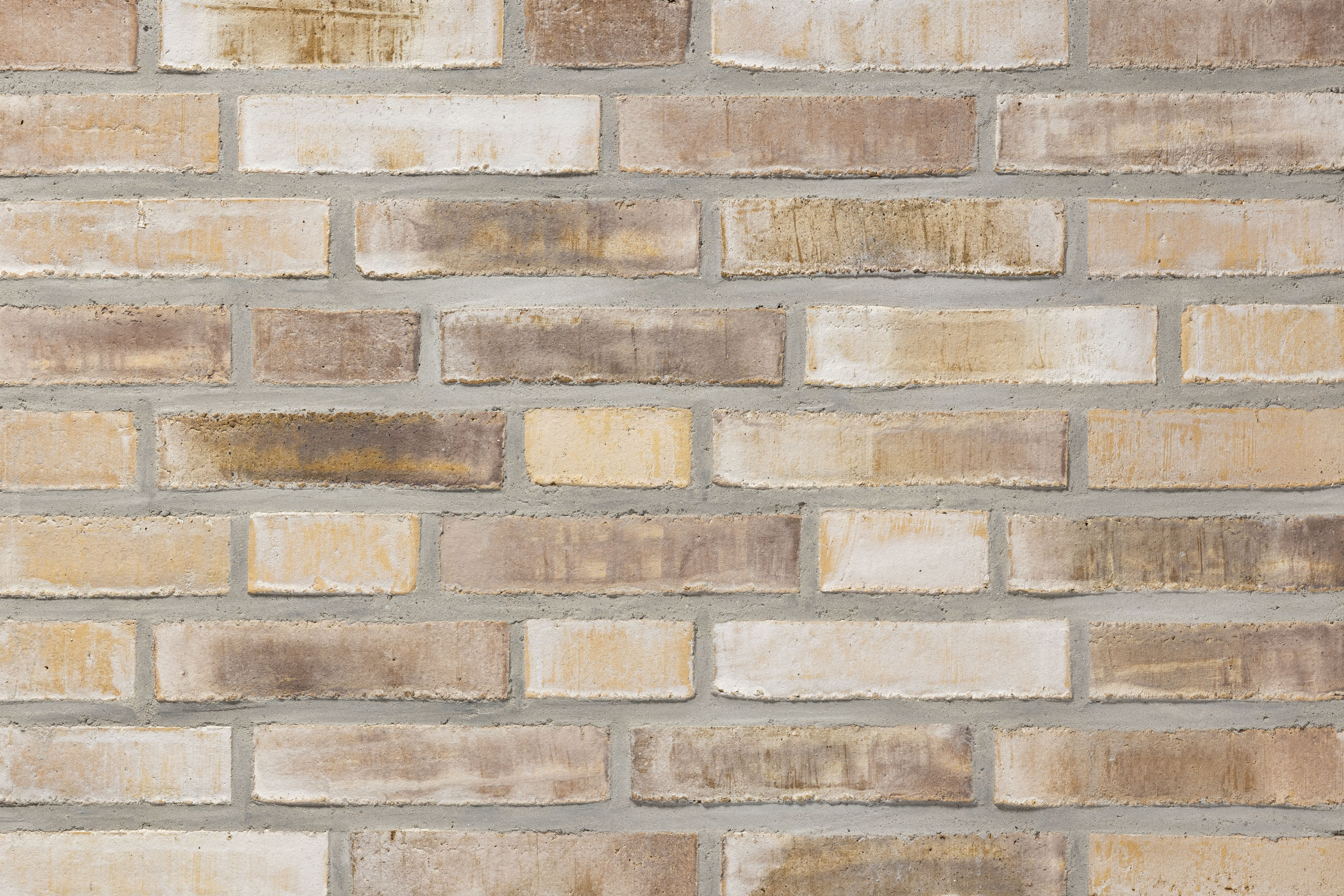 Wasserstrich-Klinker BK-122-131-DNF (Dän.-Klinkerstein Normalformat (DNF)) grau gelb bunt